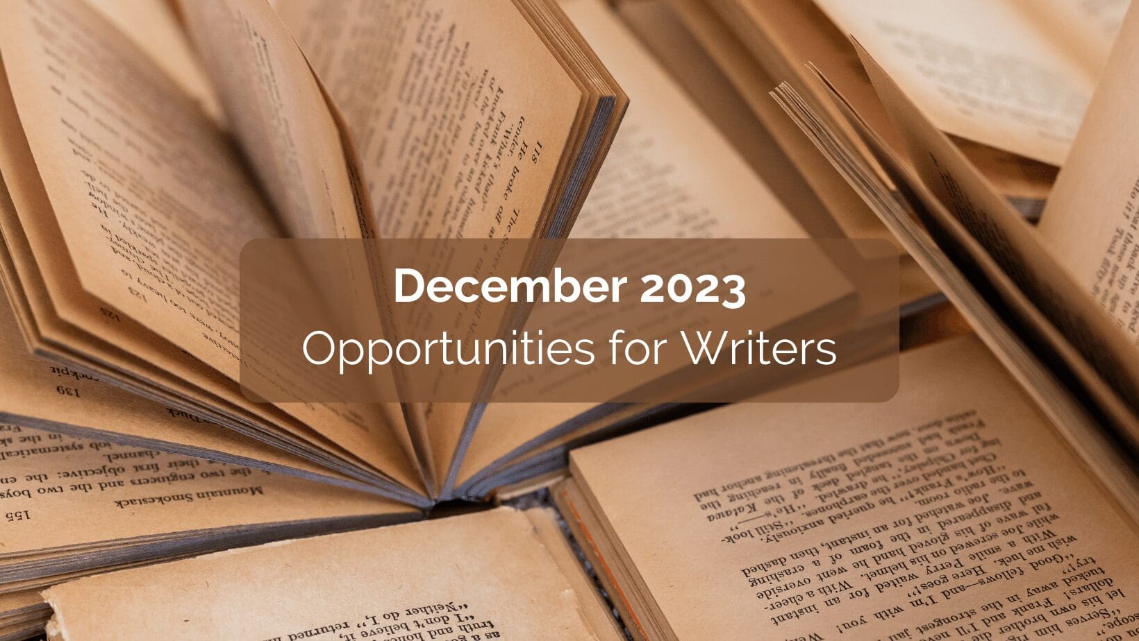 Opportunities for Writers - December 2023 - Indiana Writers Center