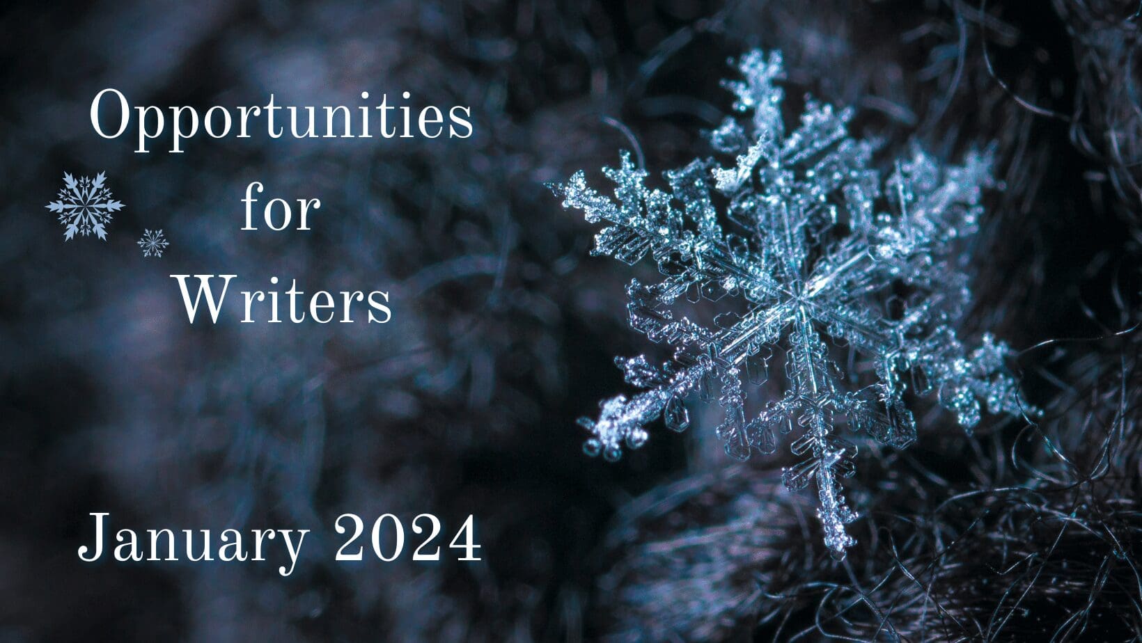 Opportunities for Writers - January 2024 - Indiana Writers Center